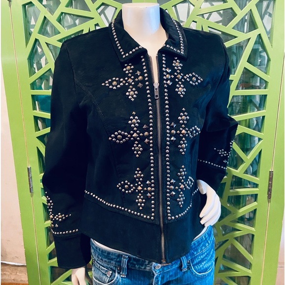 Double D Ranch | Jackets & Coats | Double D Ranch Wear Black Suede ...